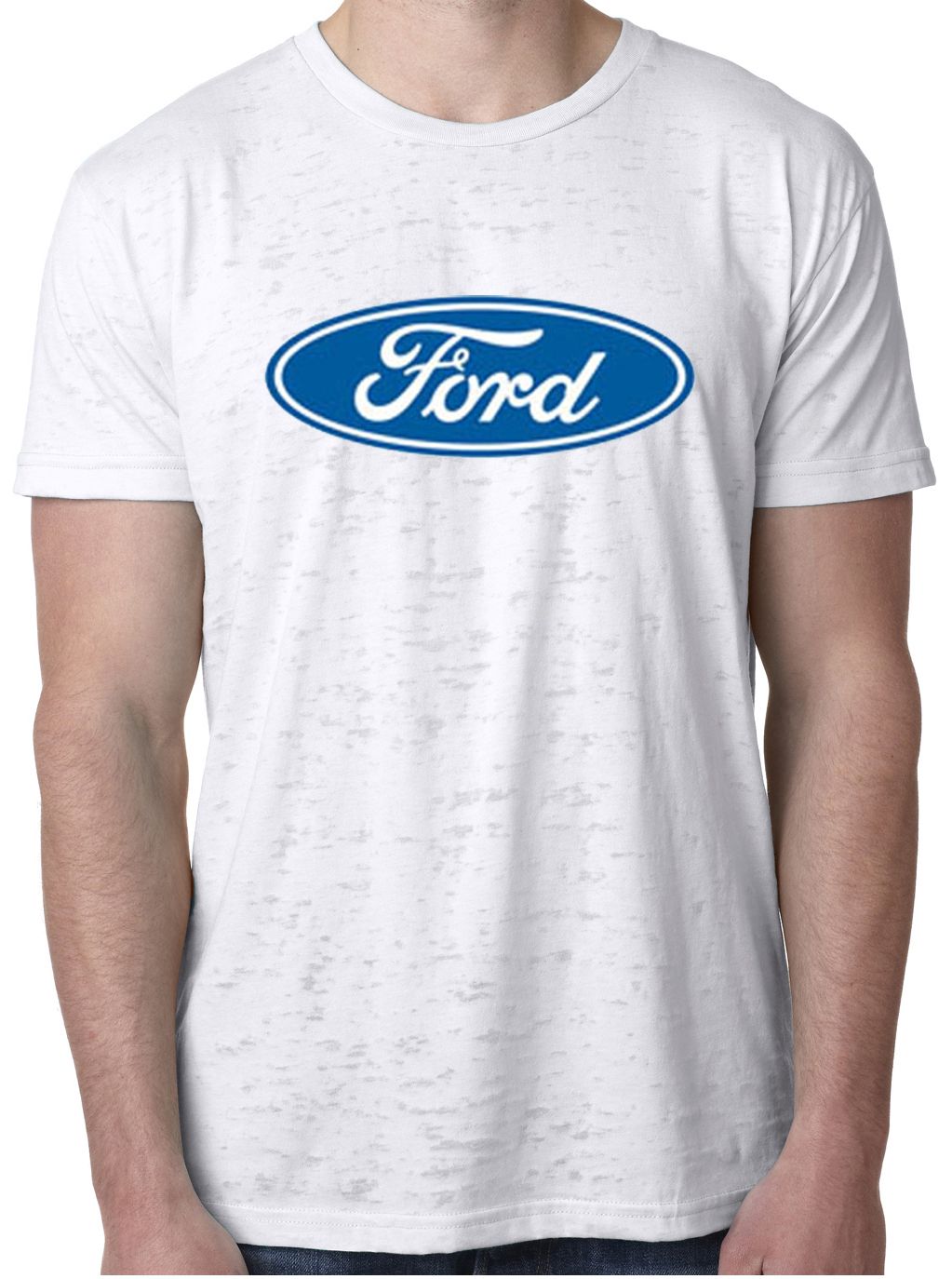 Ford Logo Shirt Oval Emblem Mens Burnout Tee T-Shirt - Ford Logo T-shirts