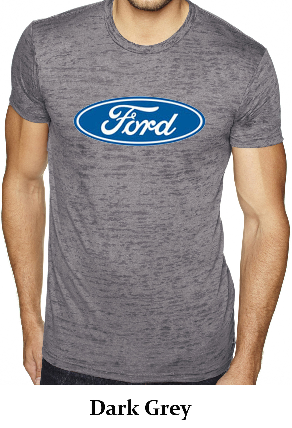 Ford Logo Shirt Oval Emblem Mens Burnout Tee T-Shirt - Ford Logo T-shirts