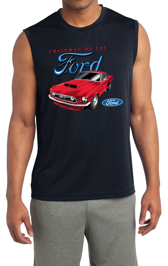 Ford Mens Shirt Chairman of the Ford Sleeveless Moisture Wicking Tee ...