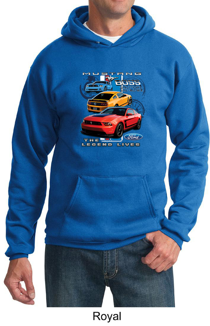 Ford Mustang Hoodie The Legend Lives Hoody - Ford Mustang Shirt The ...
