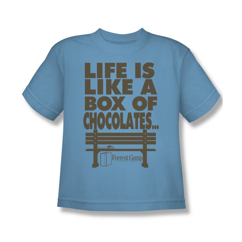Forrest Gump Shirt Kids Life Carolina Blue Youth Tee T-Shirt - Forrest ...