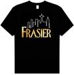 Frasier Funny TV Show FRASIER LOGO Adult Black T-shirt - Frasier Logo ...
