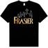 Frasier Funny TV Show FRASIER LOGO Adult Black T-shirt - Frasier Logo ...