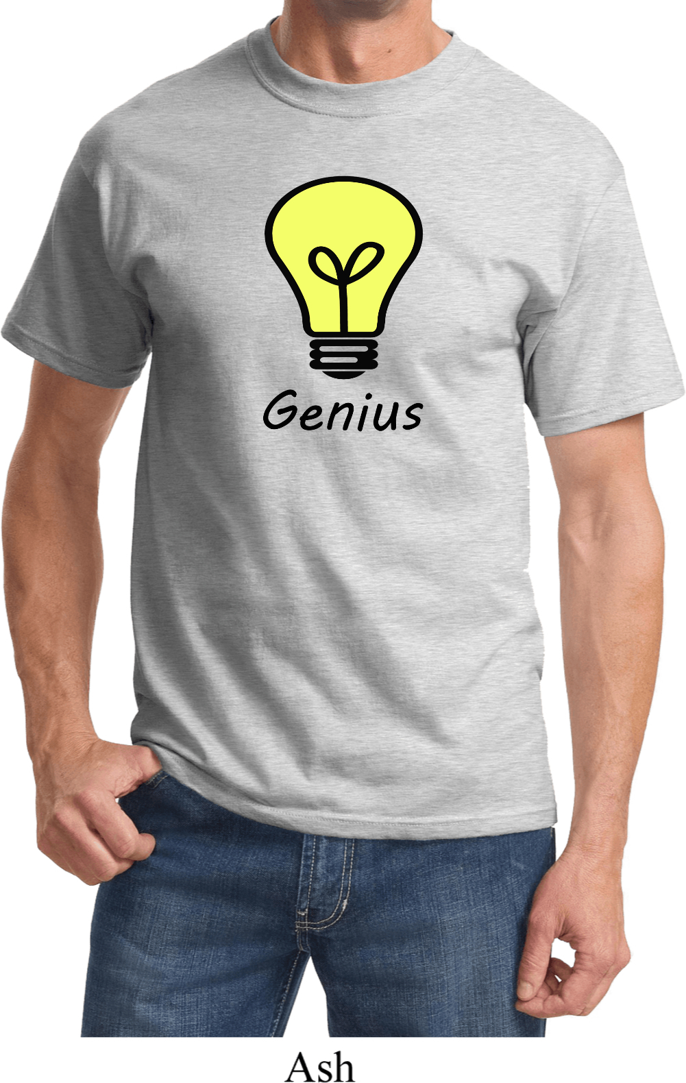 Genius Light Bulb Shirt - Genius Light Bulb Mens Shirts