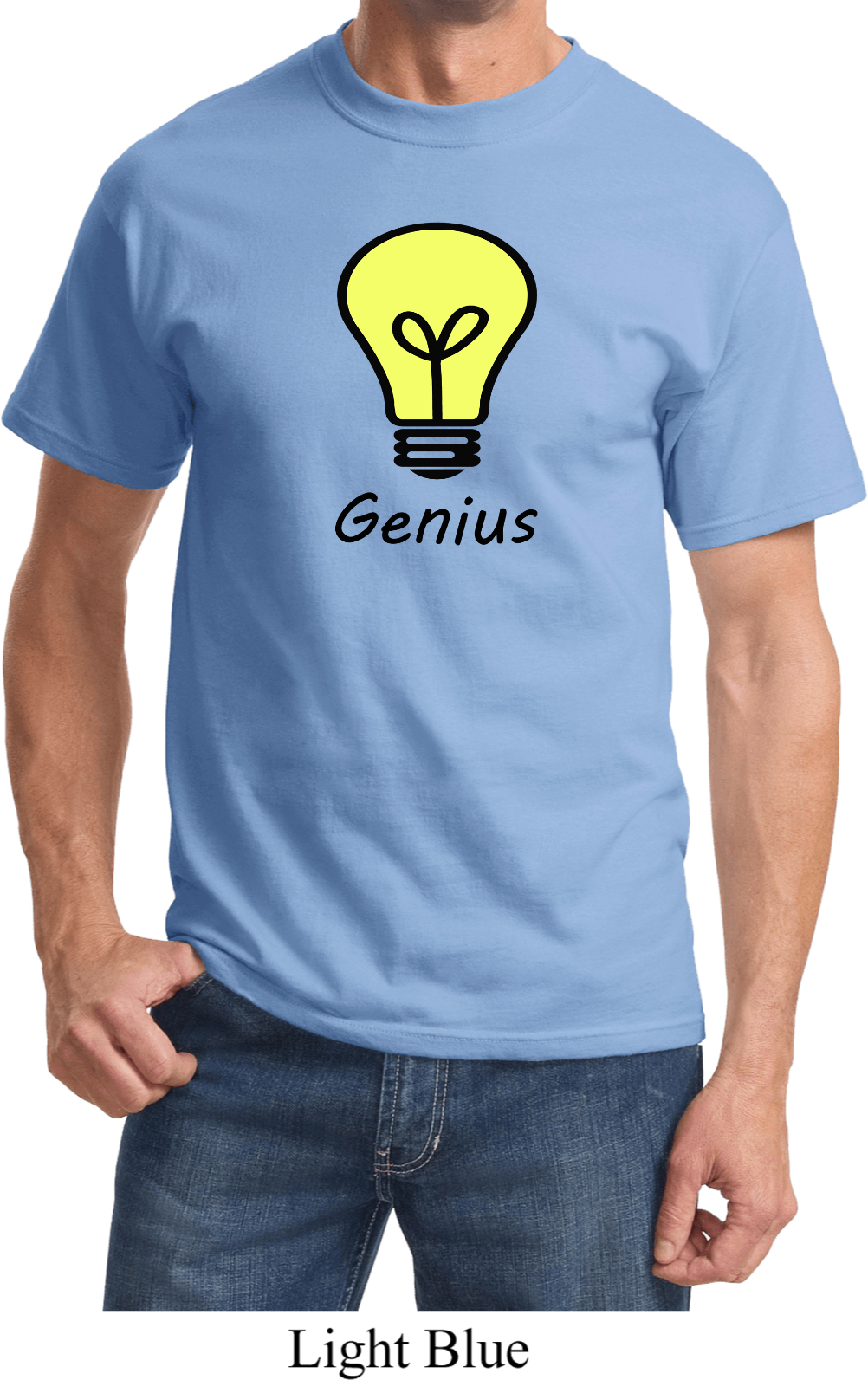 Genius Light Bulb Shirt - Genius Light Bulb Mens Shirts