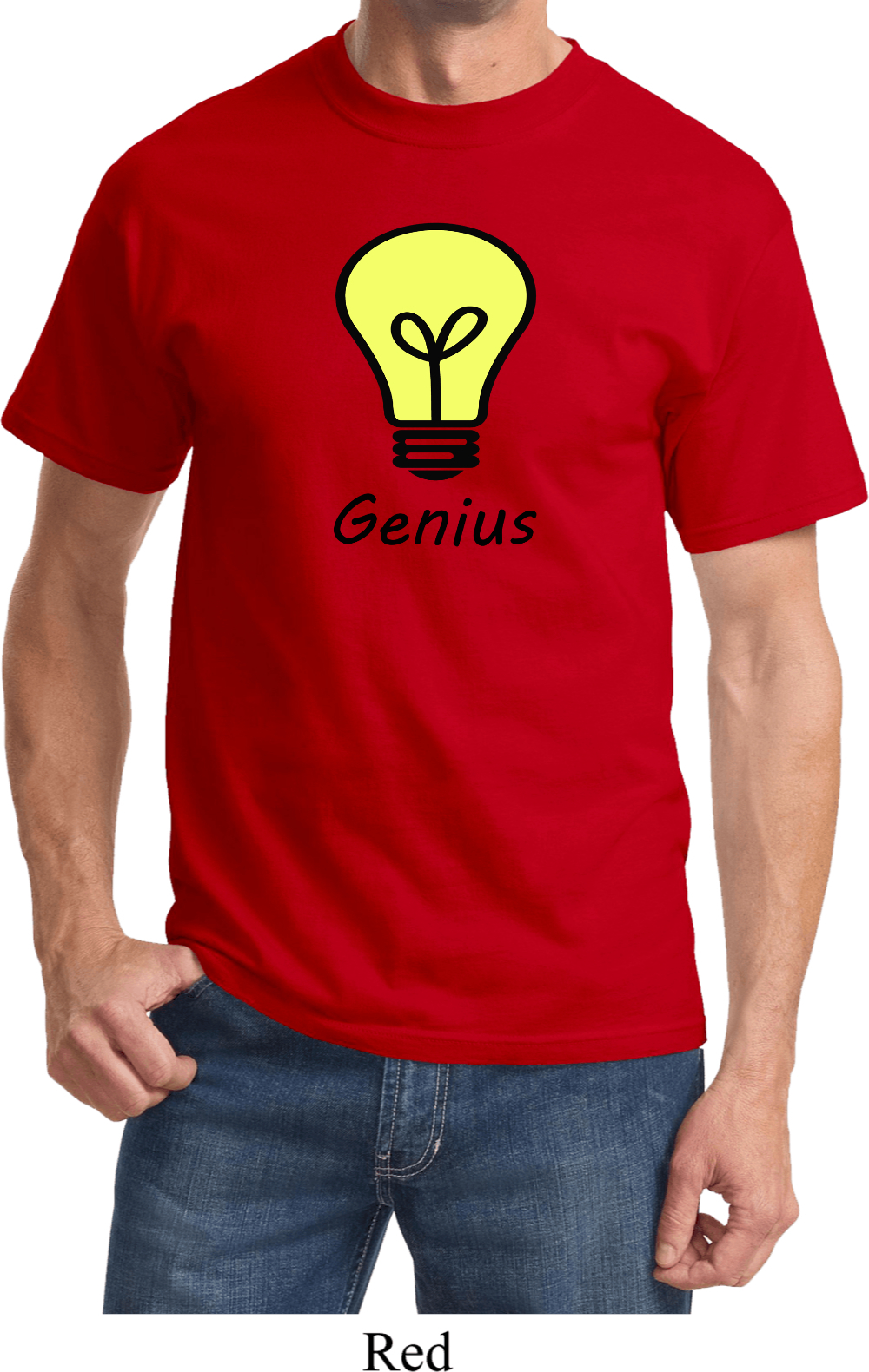 Genius Light Bulb Shirt - Genius Light Bulb Mens Shirts