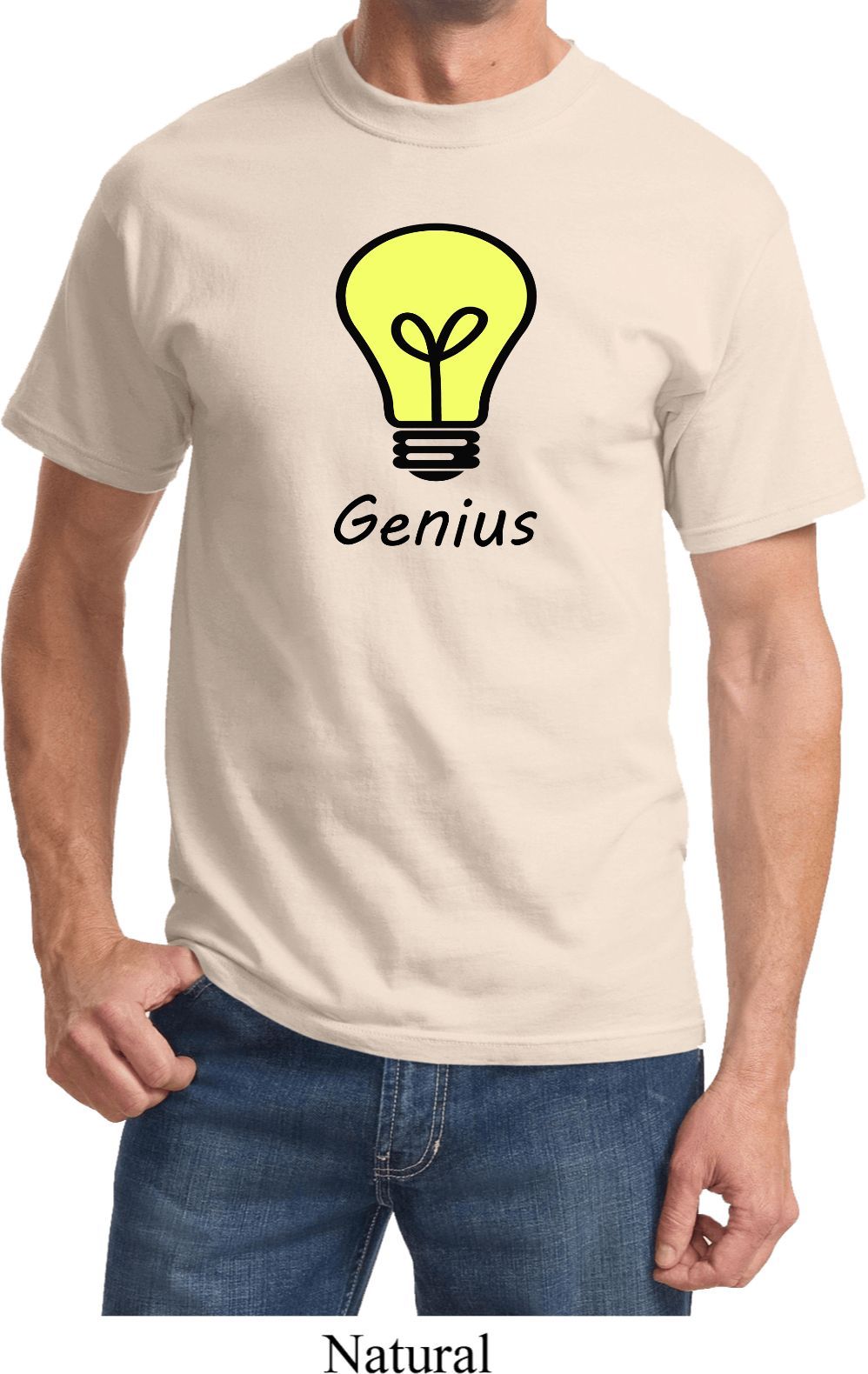 Genius Light Bulb Shirt - Genius Light Bulb Mens Shirts