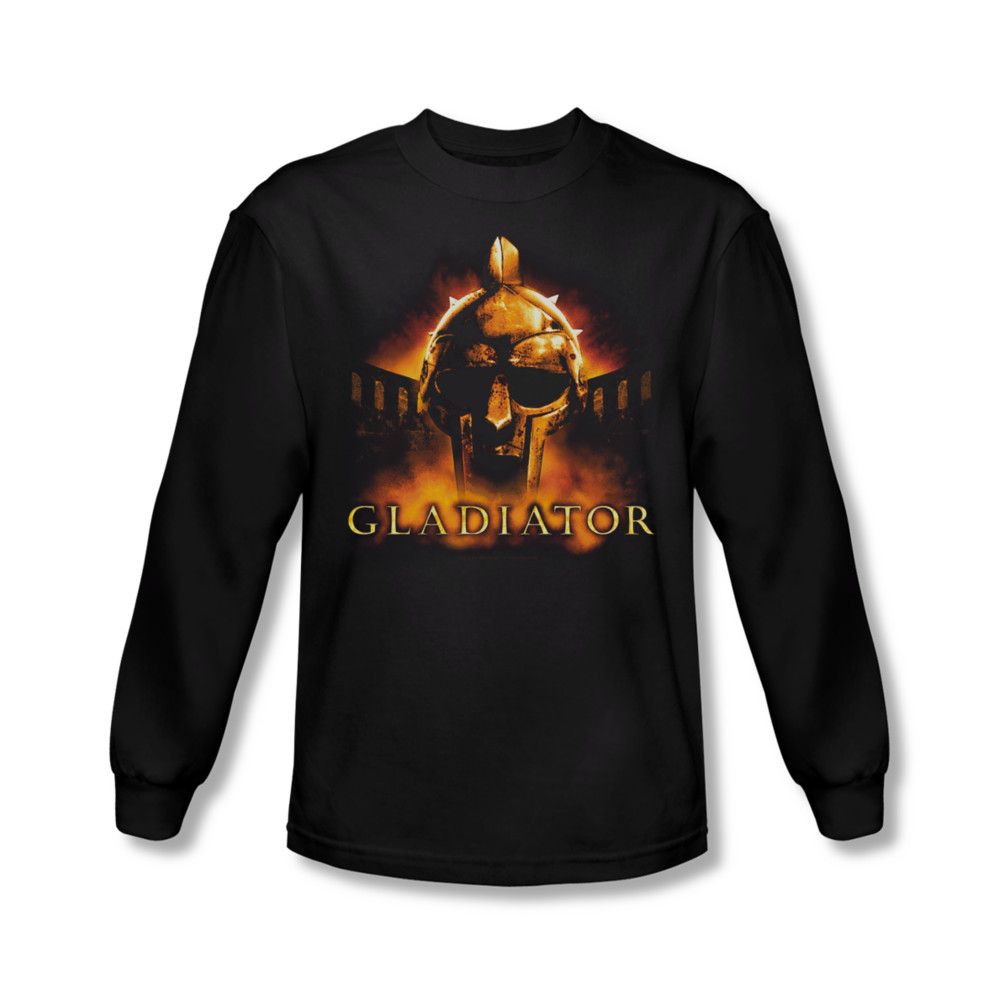 Gladiator Shirt My Name Is Long Sleeve Black Tee T-Shirt - Gladiator My ...