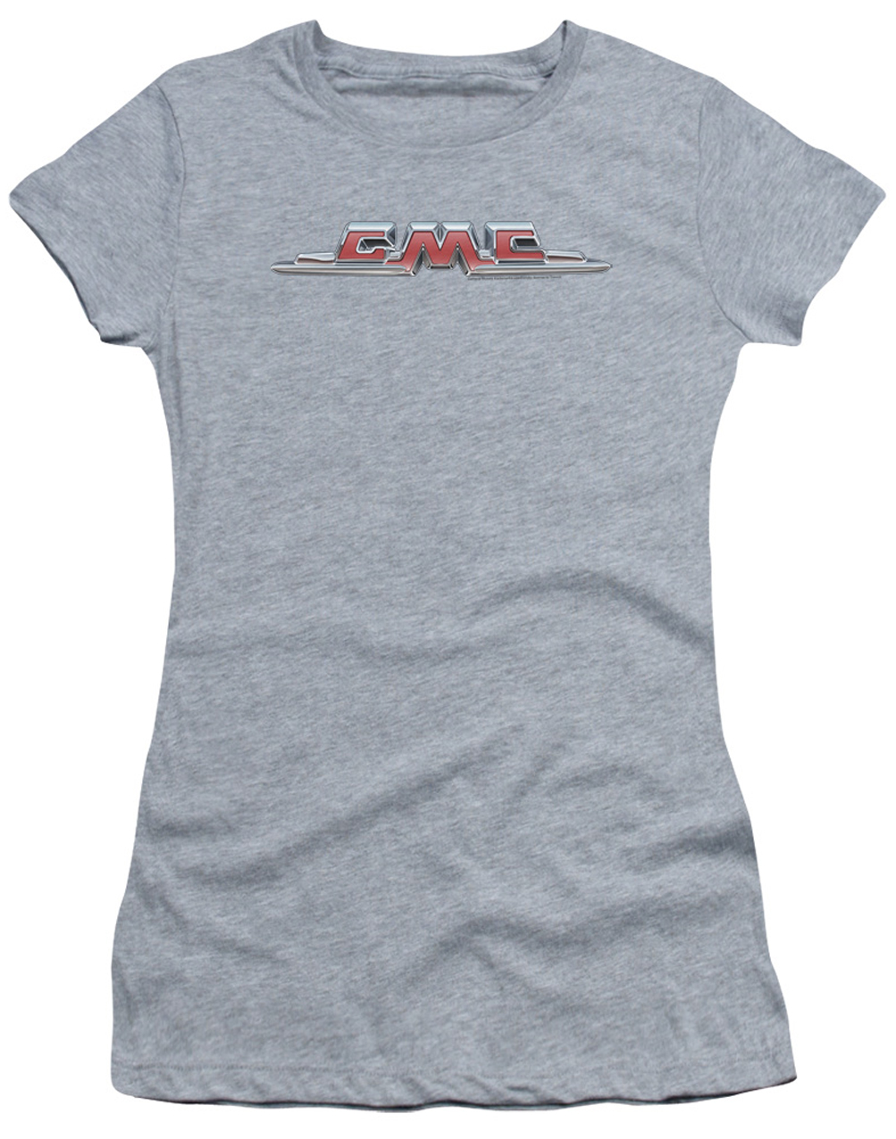 GMC Juniors Shirt Chrome Logo Athletic Heather T-Shirt - GMC Chrome ...