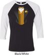 Gold Vest Tuxedo Mens Raglan Shirt - Gold Vest Tuxedo Mens Shirts