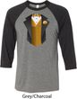 Gold Vest Tuxedo Mens Raglan Shirt - Gold Vest Tuxedo Mens Shirts