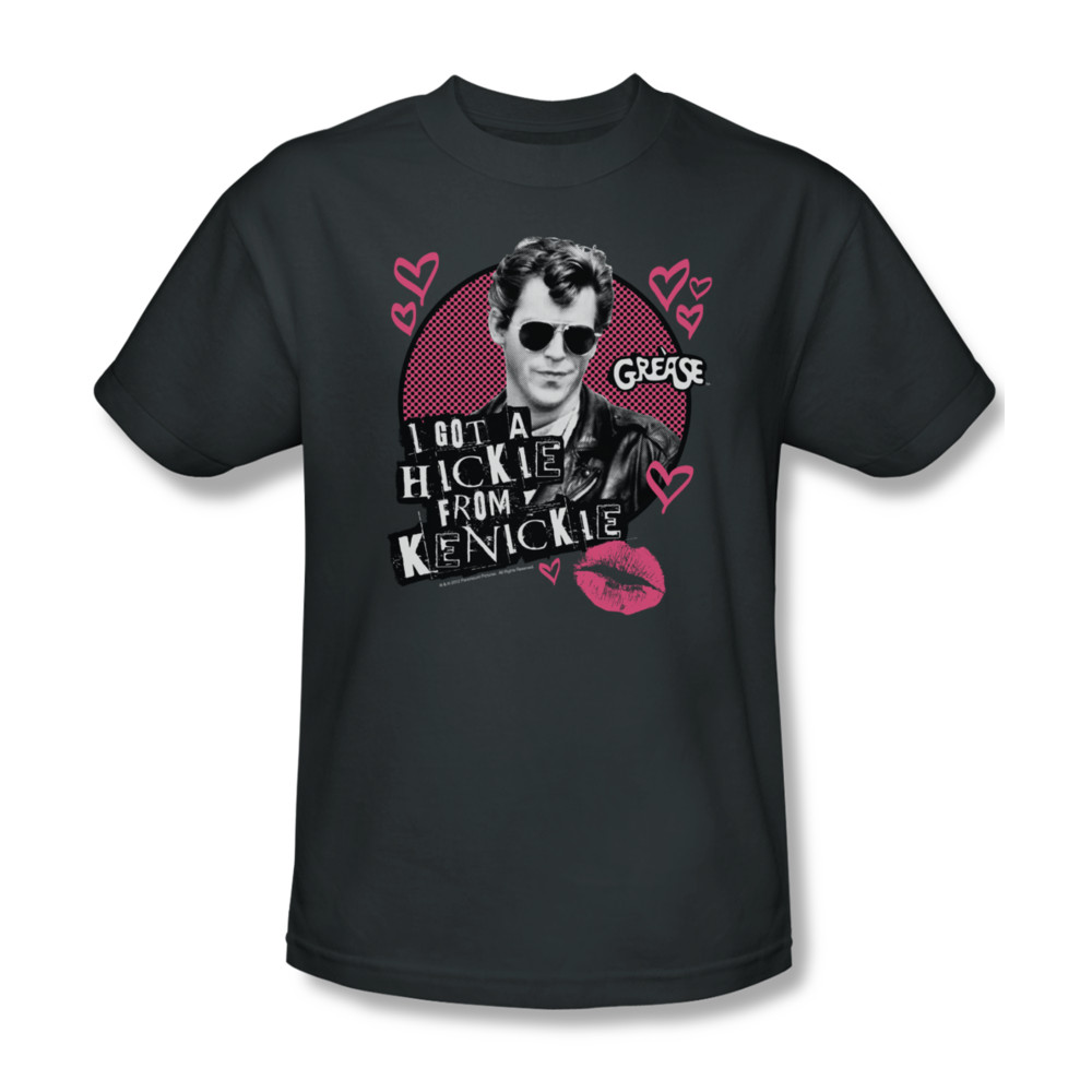 Grease Shirt Kenickie Adult Charcoal Tee T-Shirt - Grease Kenickie Shirts