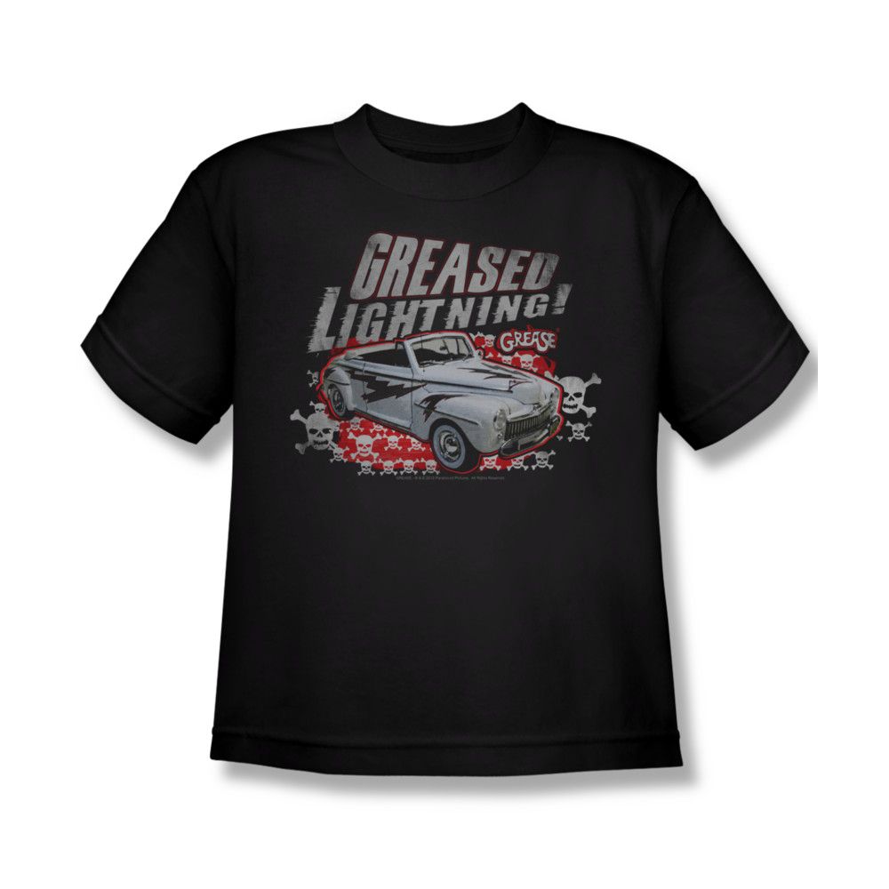 Grease Shirt Kids Greased Lightening Black Youth Tee T-Shirt - Grease ...