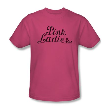 Grease Shirt Pink Ladies Logo Adult Hot Pink Tee T-Shirt - Grease Pink ...