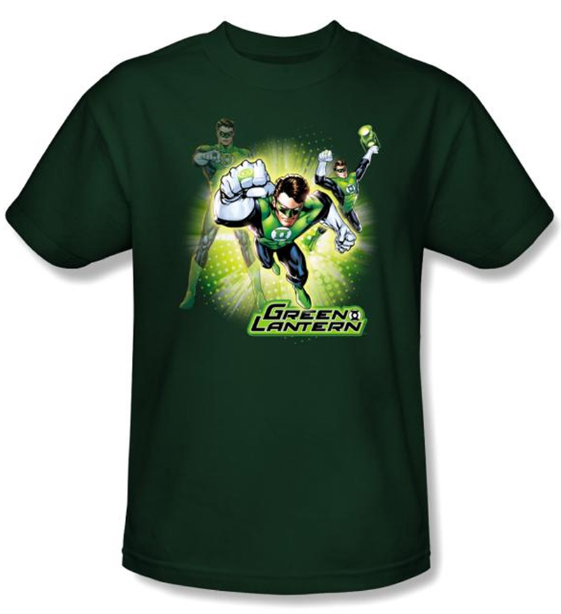 Green Lantern Kids T-shirt Lantern Burst Youth Hunter Green Tee - Green ...
