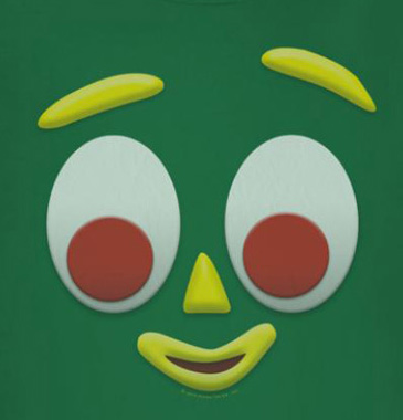 Gumby Face Shirts - Gumby Shirts