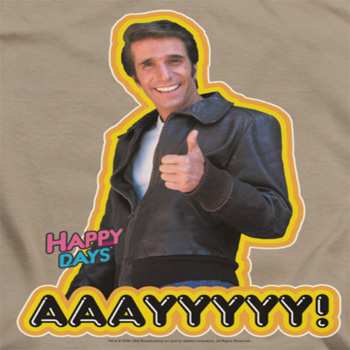 Happy Days Fonz AAAAY Shirts - Happy Days T-shirts