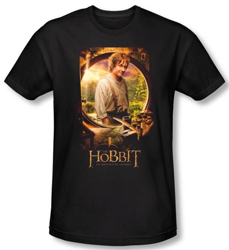 Hobbit Shirt Movie Unexpected Journey Loyalty Bilbo Poster Slim Fit ...