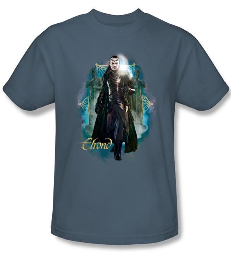 Hobbit Shirt Movie Unexpected Journey Loyalty Elrond Slate Adult Tee ...