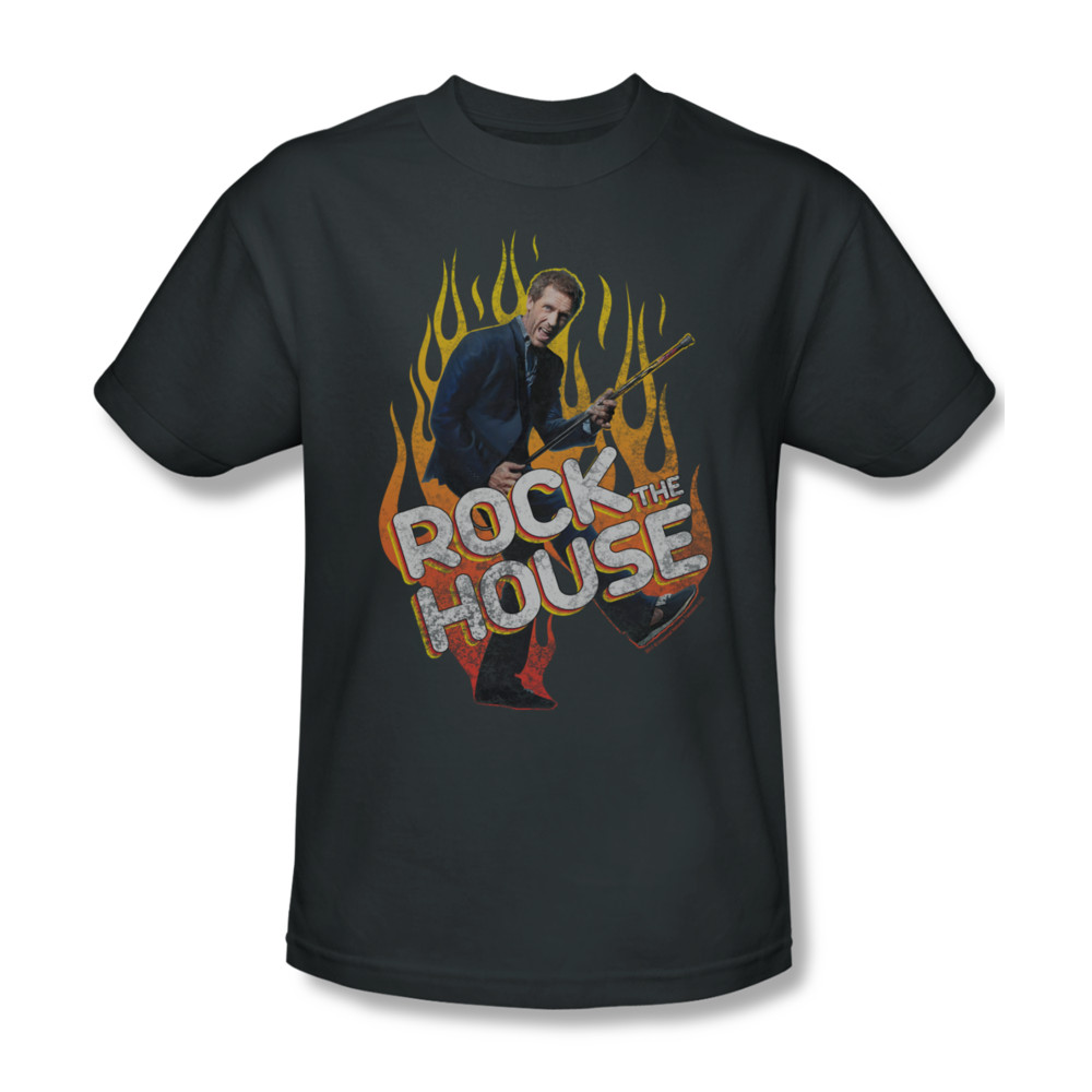 House Shirt Rock The House Charcoal T-Shirt - House Rock The House Shirts