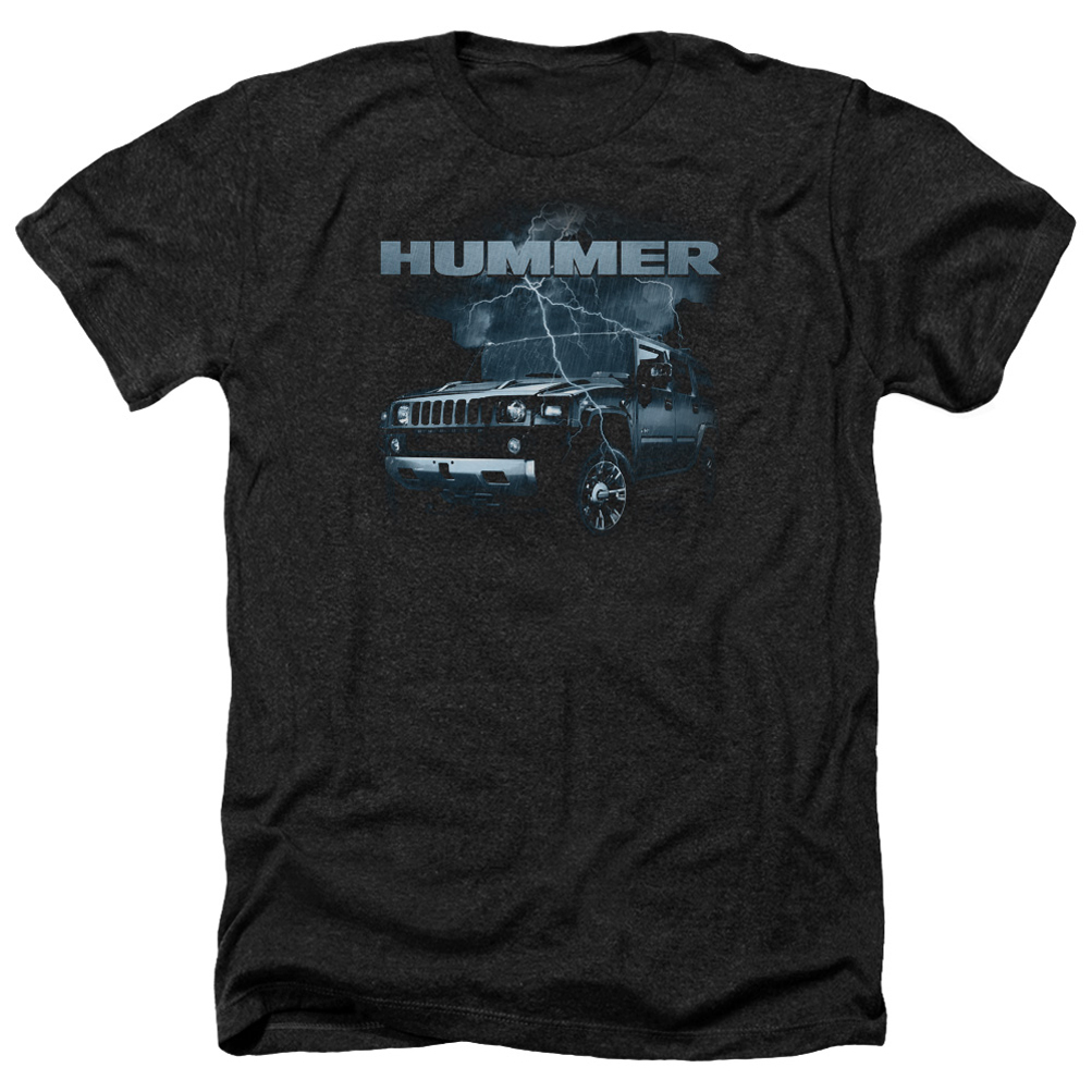 Hummer Shirt Stormy Ride Heather Black T-Shirt - Hummer Stormy Ride Shirts