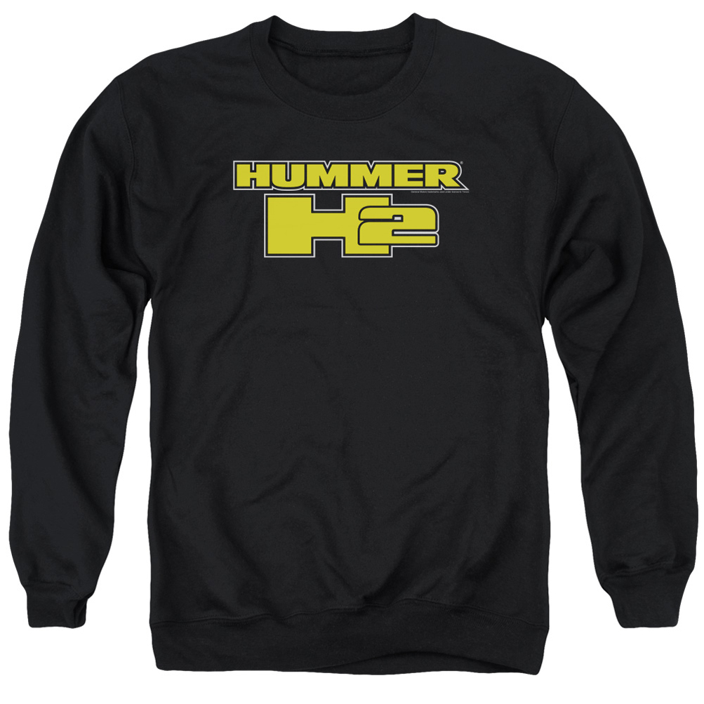 Hummer Sweatshirt H2 Block Logo Adult Black Sweat Shirt - Hummer H2 ...