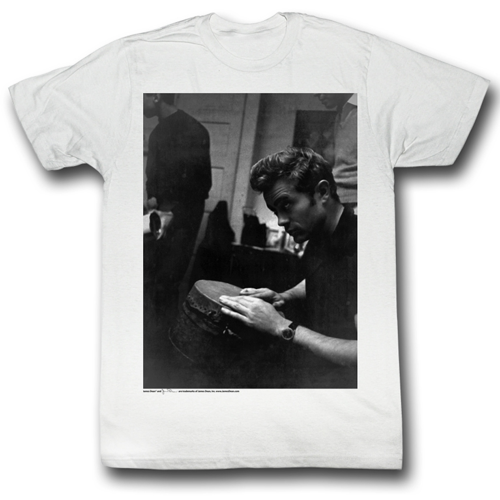 James Dean Shirt Bongo Bongo Adult White Tee T-Shirt - James Dean Shirts