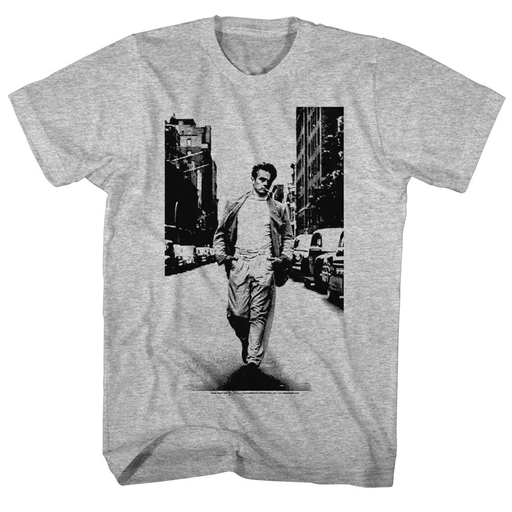 James Dean Shirt Street Walker Adult Heather Grey Tee T-Shirt - James ...