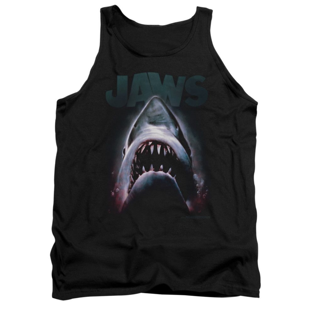 Jaws Shirt Tank Top Terror In The Deep Black Tanktop - Jaws Terror In ...