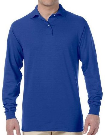 Jerzees 437ML Men's Long Sleeve Polo Shirt - Jerzees Polos - Golf Sport ...