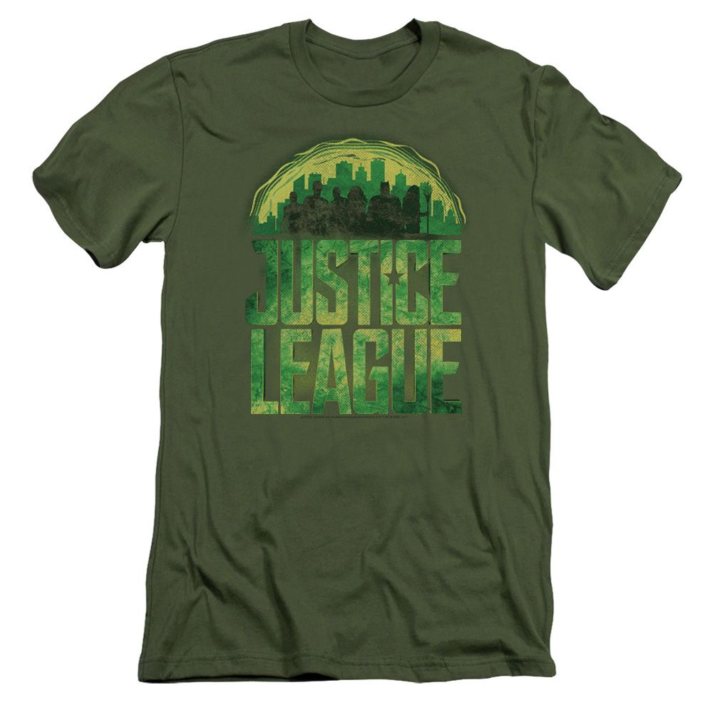 Justice League Movie Slim Fit Shirt Kryptonite Military T-Shirt ...