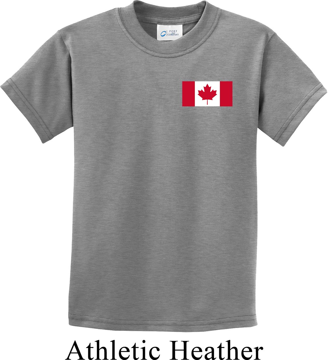 Kids Canada Tee Canadian Flag Pocket Print Youth T-shirt - Canadian ...