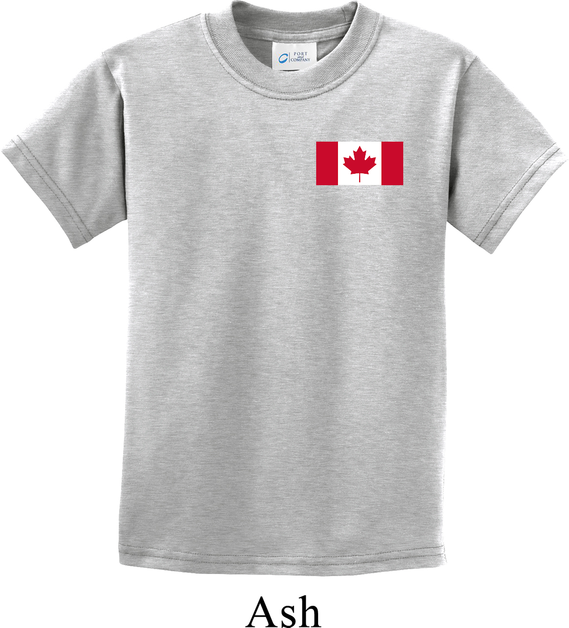 Kids Canada Tee Canadian Flag Pocket Print Youth T-shirt - Canadian ...