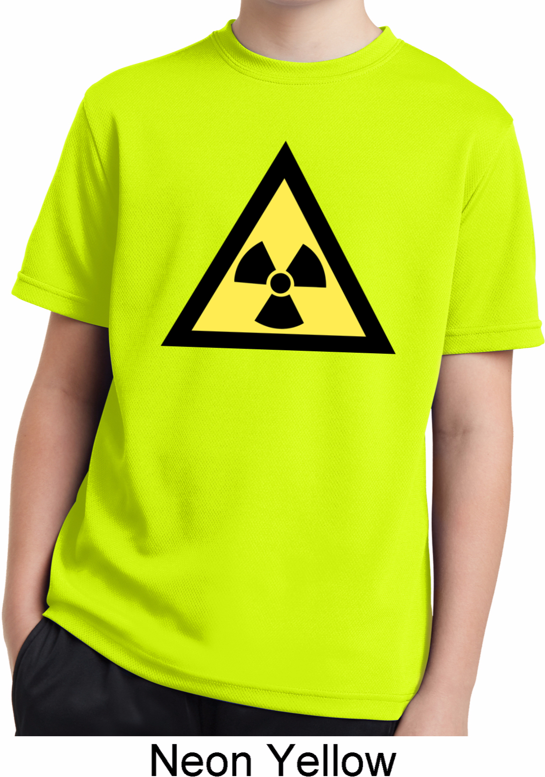 Kids Fallout Shirt Radioactive Triangle Moisture Wicking Tee T-Shirt ...