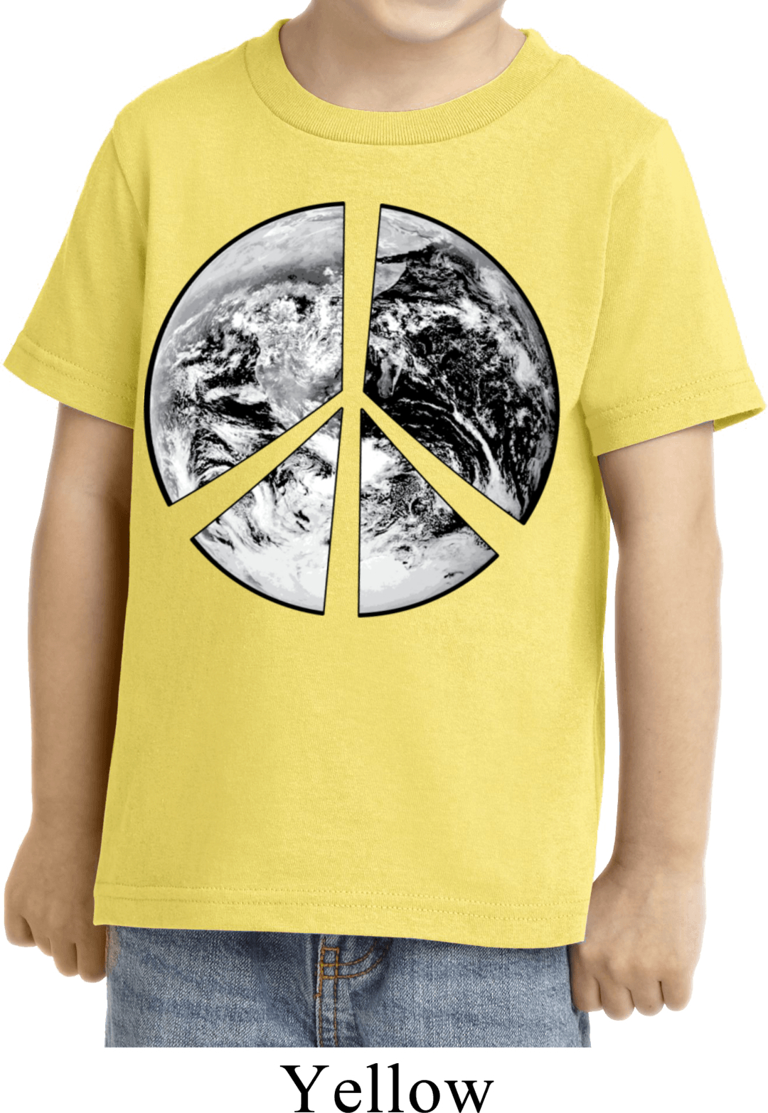 Kids Peace Shirt Peace Earth Toddler Tee T-Shirt - Peace Earth Kids Shirts