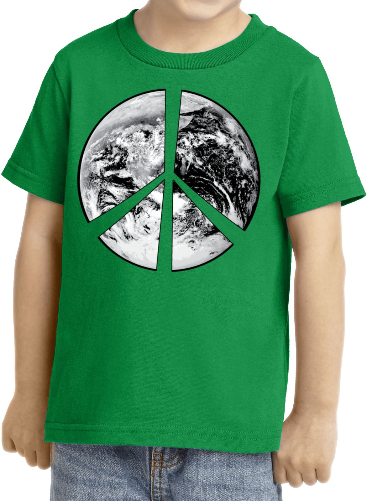 Kids Peace Shirt Peace Earth Toddler Tee T-Shirt - Peace Earth Kids Shirts