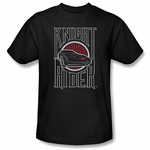 Knight Rider Shirt Juniors Logo Black T-Shirt - Knight Rider Logo Shirts