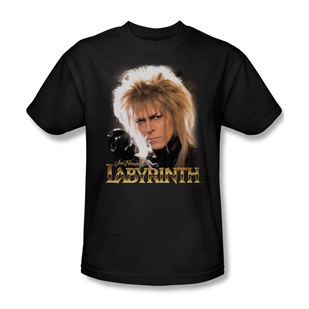 Labyrinth Shirt Jareth Adult Black Tee T-Shirt - Labyrinth Jareth Shirts