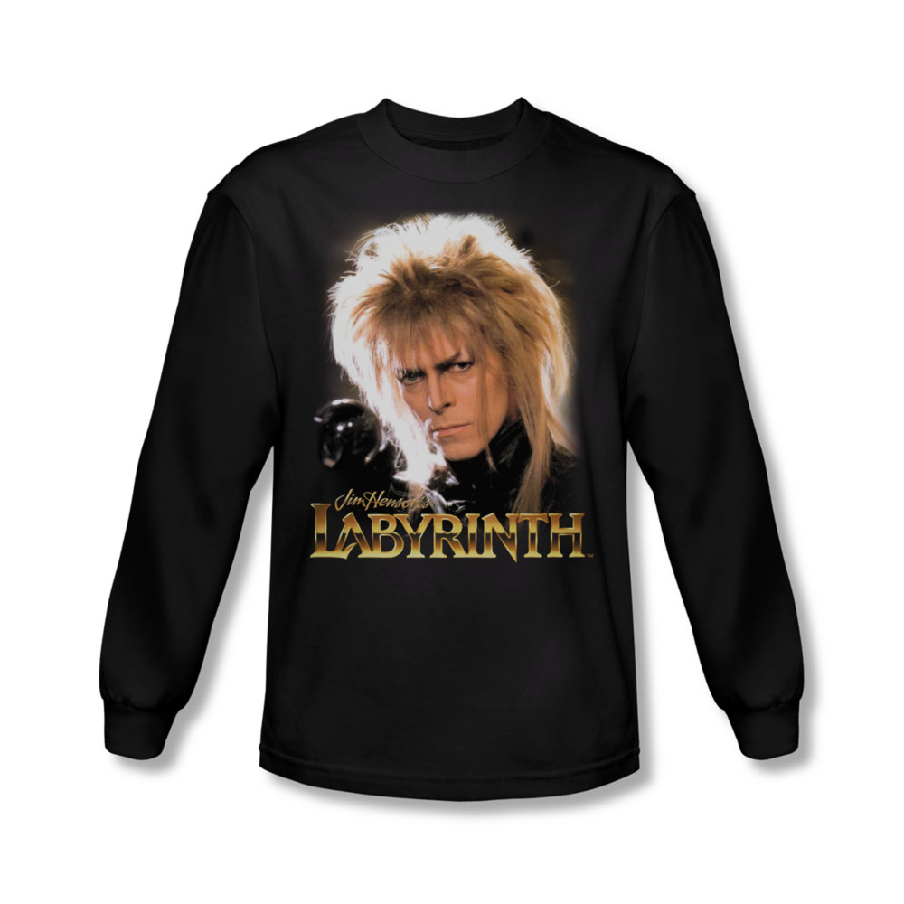 Labyrinth Shirt Jareth Long Sleeve Black Tee T-Shirt - Labyrinth Jareth ...