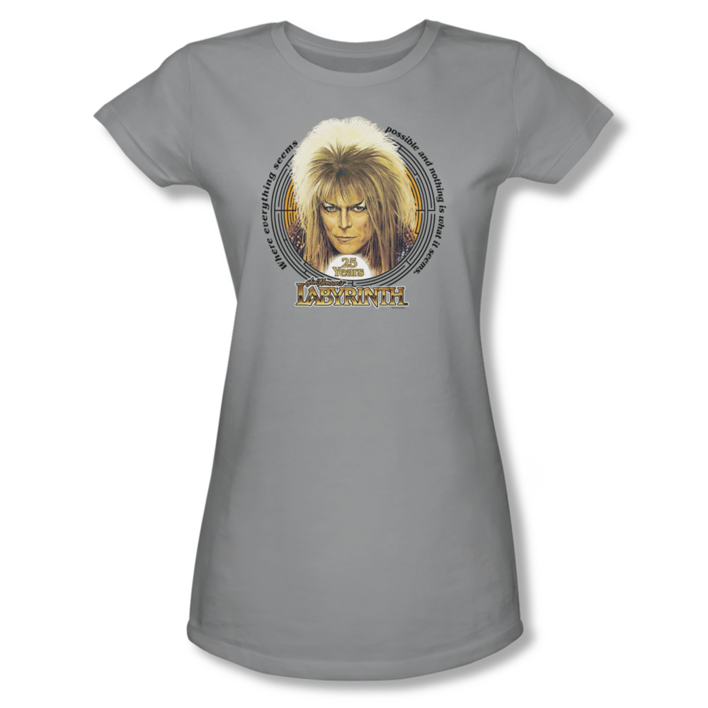Labyrinth Shirt Juniors 25 Years Silver Tee T-Shirt - Labyrinth 25 ...