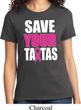 Ladies Breast Cancer Awareness Shirt Save Your Tatas Tee T-Shirt - Save ...