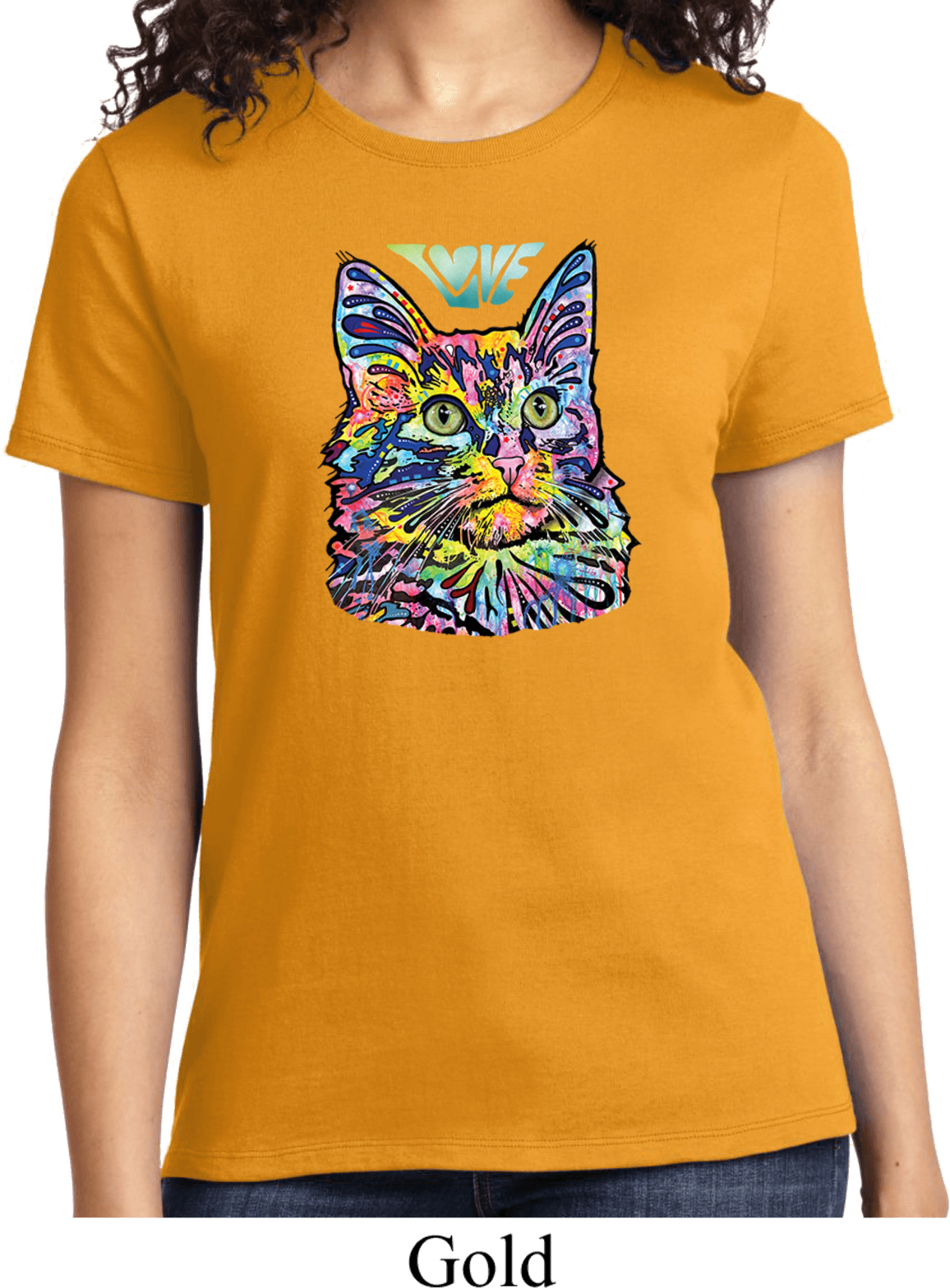 Ladies Cat Shirt Love Cat T-shirt - Love Cat Ladies Shirts