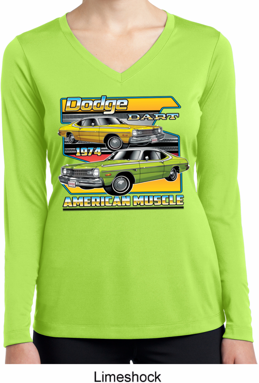 Ladies Dodge Shirt Dodge Dart Dry Wicking Long Sleeve Tee T-Shirt ...