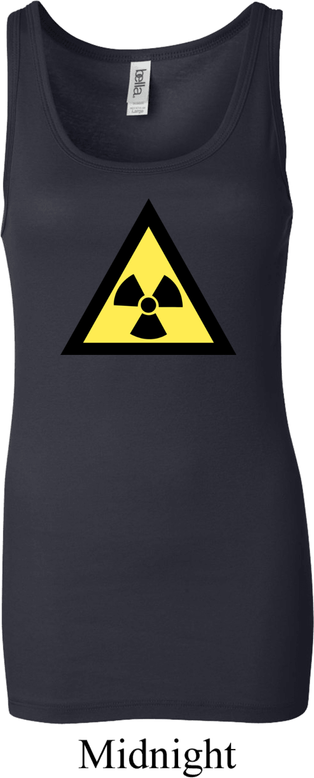 Ladies Fallout Tanktop Radioactive Triangle Longer Length Tank Top ...