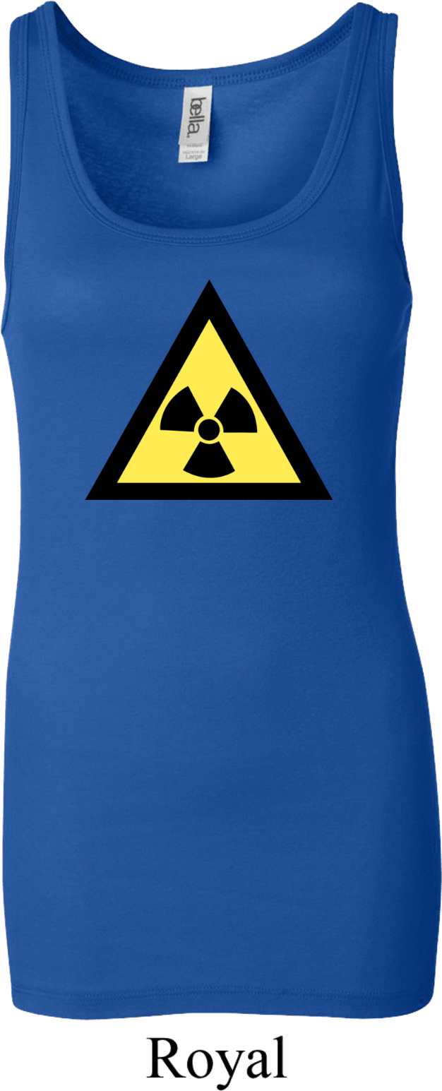 Ladies Fallout Tanktop Radioactive Triangle Longer Length Tank Top ...