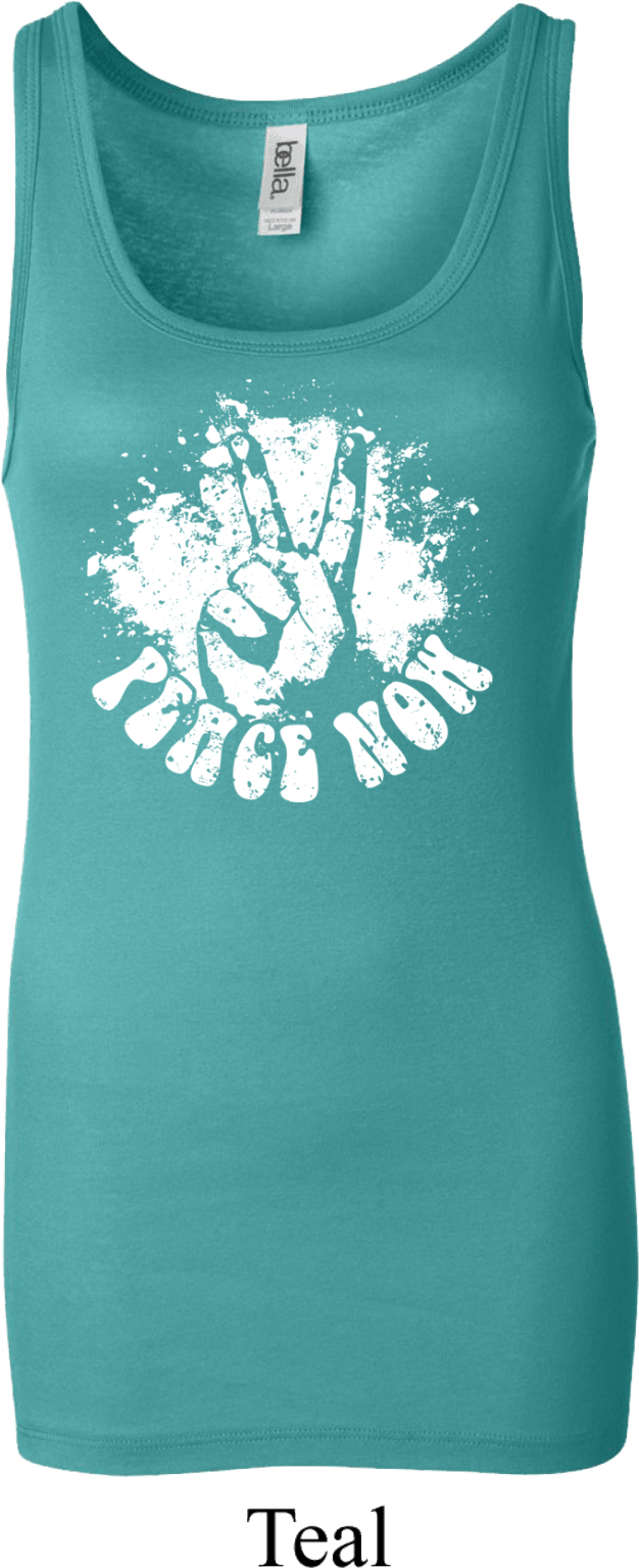Ladies Peace Tanktop Peace Now Longer Length Tank Top - Peace Now ...