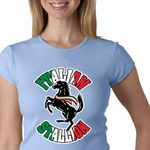 Ladies Shirt Italian Stallion Scoop Neck Tee T-Shirt - Italian Stallion ...