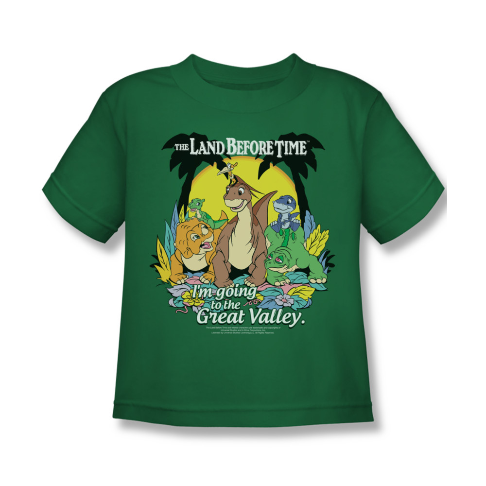 Land Before Time Shirt Kids The Great Valley Kelly Green Youth Tee T ...