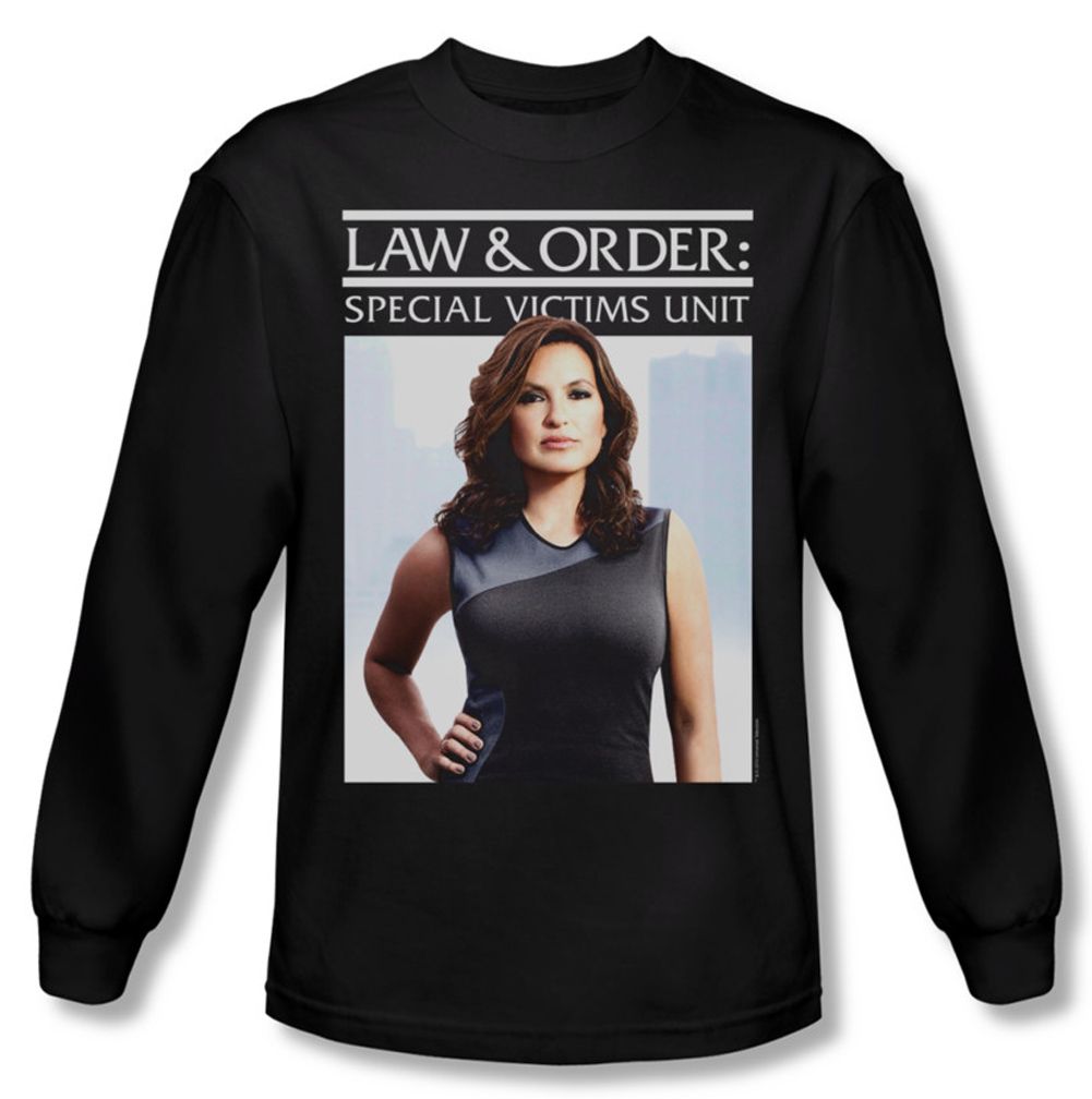 Law & Order: SVU Shirt Behind Closed Long Sleeve Black Tee T-Shirt ...