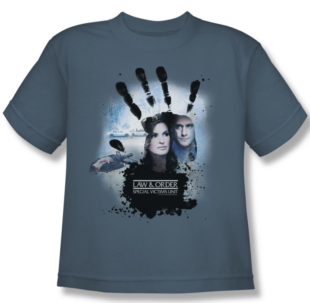 Law & Order: SVU Shirt Kids Hand Slate Youth Tee T-Shirt - Law & Order ...